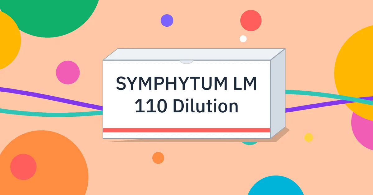 Symbolbild: Packung mit der Aufschrift SYMPHYTUM LM 110 Dilution (PZN 13211997) – Verfügbarkeit und Bezug in Apotheken in Frankfurt am Main