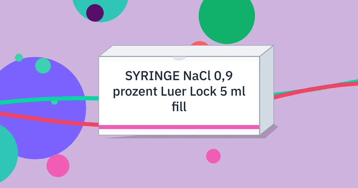 Symbolbild: Packung mit der Aufschrift SYRINGE NaCl 0,9 prozent Luer Lock 5 ml fill (PZN 19898593) – Verfügbarkeit und Bezug in Apotheken in Frankfurt am Main