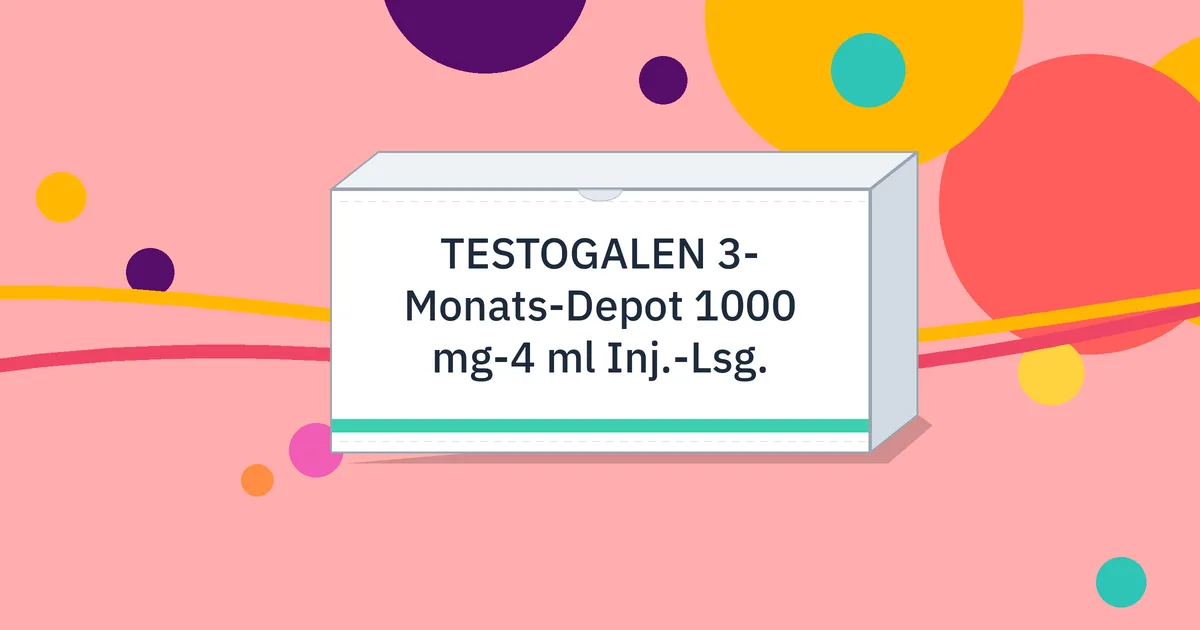 Symbolbild: Packung mit der Aufschrift TESTOGALEN 3-Monats-Depot 1000 mg-4 ml Inj.-Lsg. (PZN 19176954) – Verfügbarkeit und Bezug in Apotheken in Frankfurt am Main