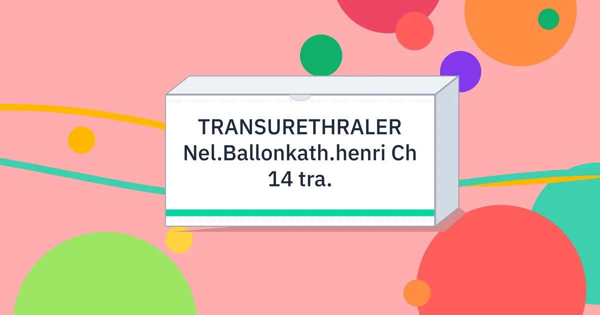 Symbolbild: Packung mit der Aufschrift TRANSURETHRALER Nel.Ballonkath.henri Ch 14 tra. (PZN 19950589) – Verfügbarkeit und Bezug in Apotheken in Frankfurt am Main