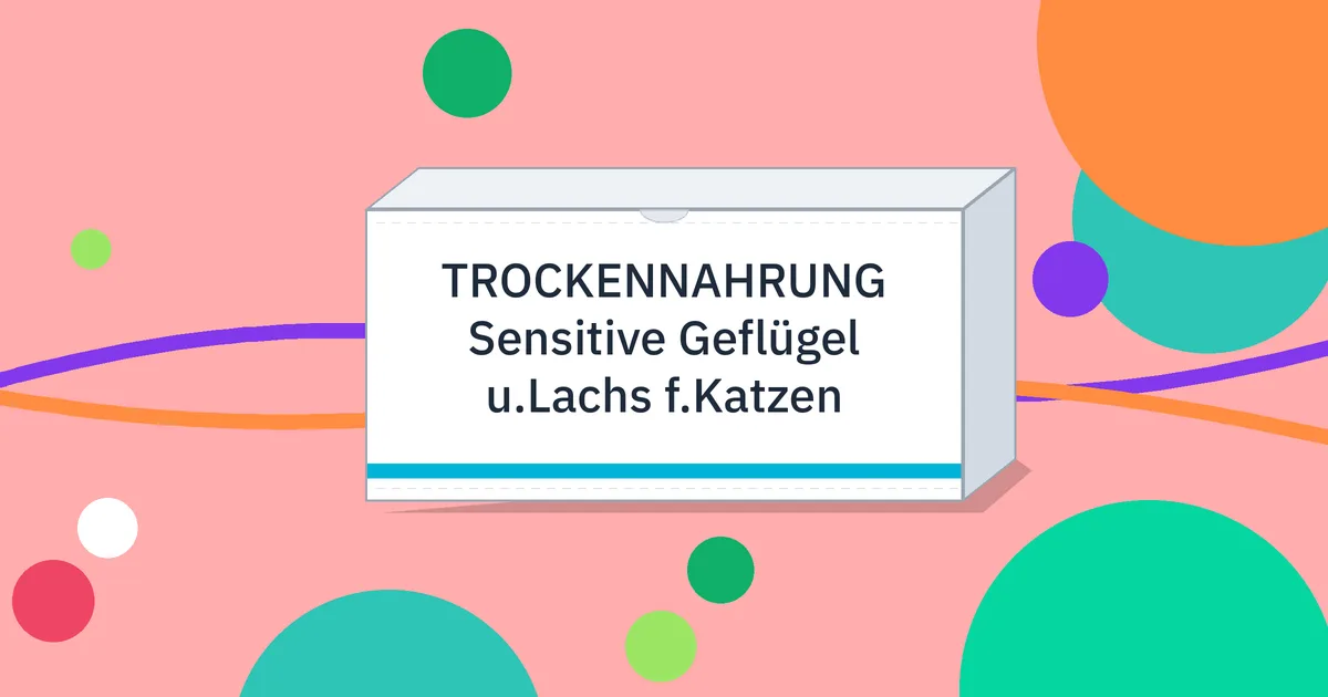 Symbolbild: Packung mit der Aufschrift TROCKENNAHRUNG Sensitive Geflügel u.Lachs f.Katzen (PZN 05742203) – Verfügbarkeit und Bezug in Apotheken in Frankfurt am Main