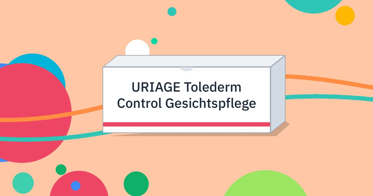 Symbolbild: Packung mit der Aufschrift URIAGE Tolederm Control Gesichtspflege (PZN 19826375) – Verfügbarkeit und Bezug in Apotheken in Frankfurt am Main