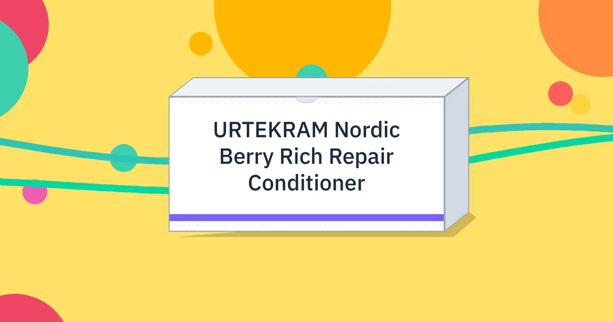 Symbolbild: Packung mit der Aufschrift URTEKRAM Nordic Berry Rich Repair Conditioner (PZN 20293694) – Verfügbarkeit und Bezug in Apotheken in Frankfurt am Main