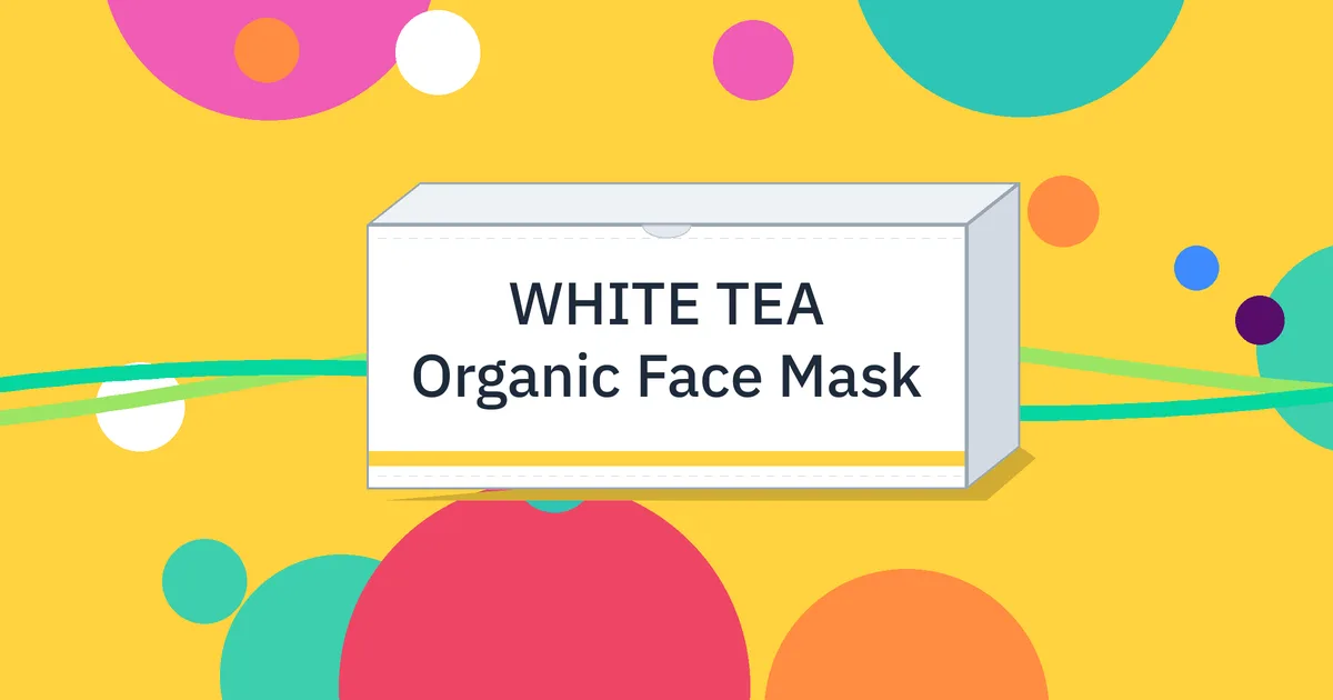 Symbolbild: Packung mit der Aufschrift WHITE TEA Organic Face Mask (PZN 03673113) – Verfügbarkeit und Bezug in Apotheken in Frankfurt am Main