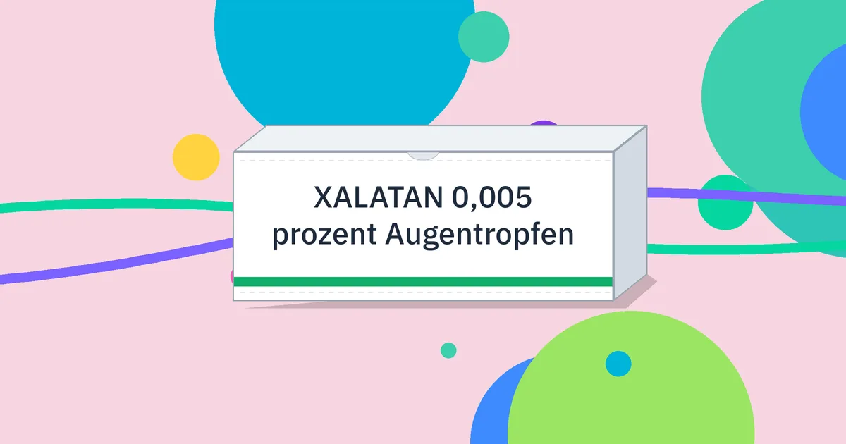 Symbolbild: Packung mit der Aufschrift XALATAN 0,005 prozent Augentropfen (PZN 10710168) – Verfügbarkeit und Bezug in Apotheken in Frankfurt am Main