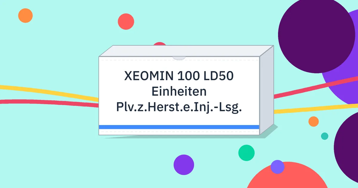 Symbolbild: Packung mit der Aufschrift XEOMIN 100 LD50 Einheiten Plv.z.Herst.e.Inj.-Lsg. (PZN 16120019) – Verfügbarkeit und Bezug in Apotheken in Frankfurt am Main