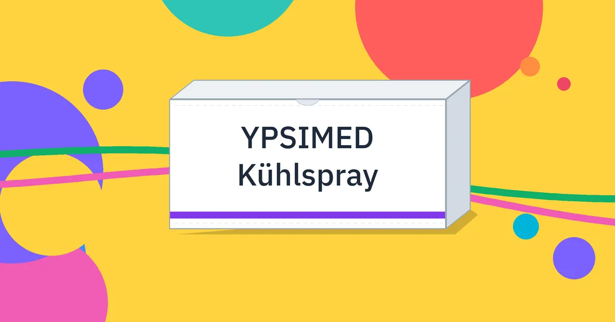 Symbolbild: Packung mit der Aufschrift YPSIMED Kühlspray (PZN 06469695) – Verfügbarkeit und Bezug in Apotheken in Frankfurt am Main