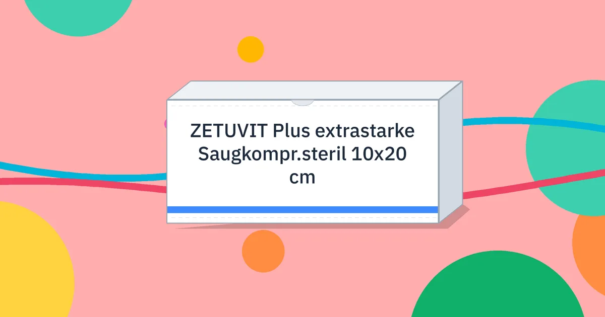 Symbolbild: Packung mit der Aufschrift ZETUVIT Plus extrastarke Saugkompr.steril 10x20 cm (PZN 20272077) – Verfügbarkeit und Bezug in Apotheken in Frankfurt am Main