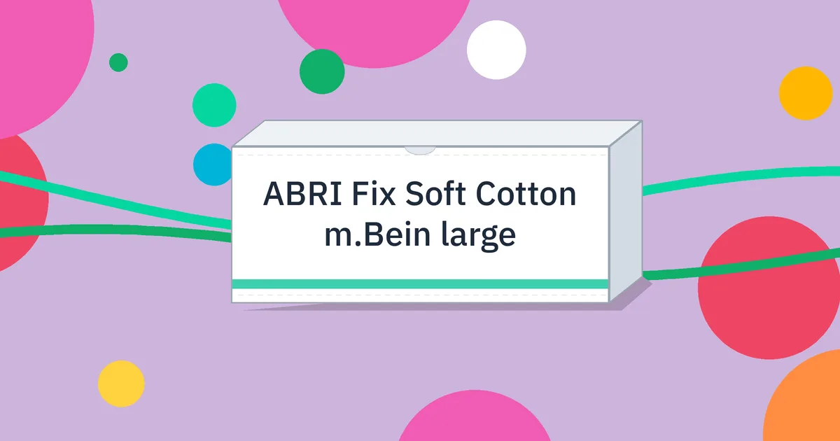 Symbolbild: Packung mit der Aufschrift ABRI Fix Soft Cotton m.Bein large (PZN 00731241) – Verfügbarkeit und Bezug in Apotheken in Frankfurt am Main