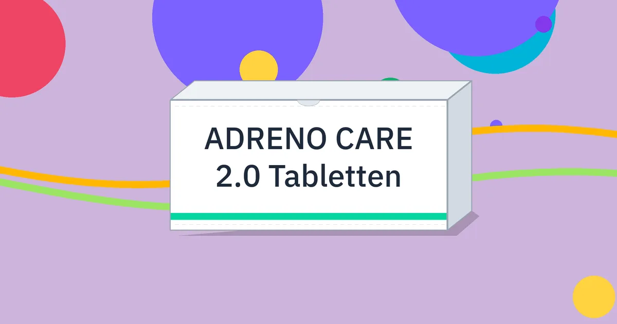 Symbolbild: Packung mit der Aufschrift ADRENO CARE 2.0 Tabletten (PZN 16680244) – Verfügbarkeit und Bezug in Apotheken in Frankfurt am Main
