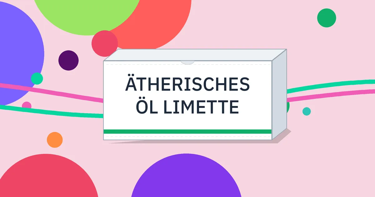 Symbolbild: Packung mit der Aufschrift ÄTHERISCHES ÖL LIMETTE (PZN 20026734) – Verfügbarkeit und Bezug in Apotheken in Frankfurt am Main