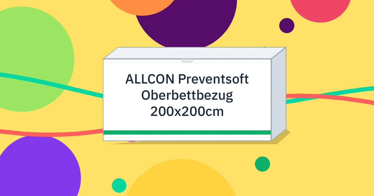 Symbolbild: Packung mit der Aufschrift ALLCON Preventsoft Oberbettbezug 200x200cm (PZN 03161904) – Verfügbarkeit und Bezug in Apotheken in Frankfurt am Main