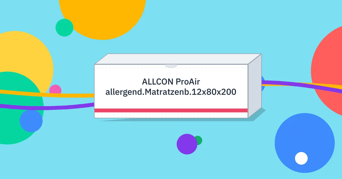 Symbolbild: Packung mit der Aufschrift ALLCON ProAir allergend.Matratzenb.12x80x200 (PZN 12445693) – Verfügbarkeit und Bezug in Apotheken in Frankfurt am Main