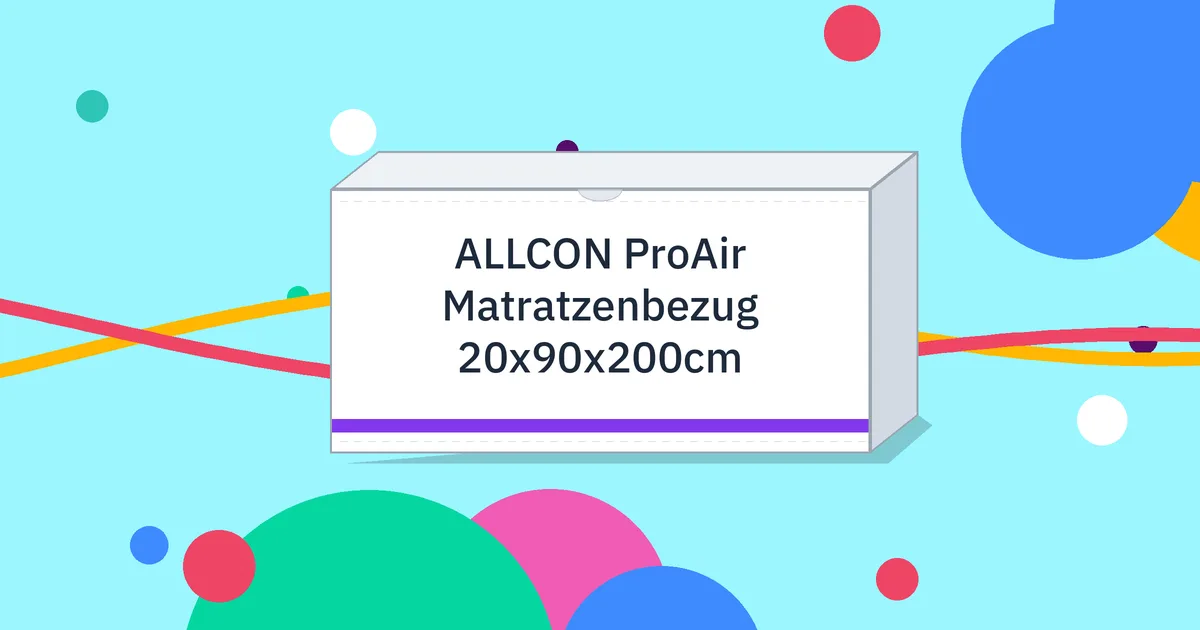 Symbolbild: Packung mit der Aufschrift ALLCON ProAir Matratzenbezug 20x90x200cm (PZN 02064777) – Verfügbarkeit und Bezug in Apotheken in Frankfurt am Main