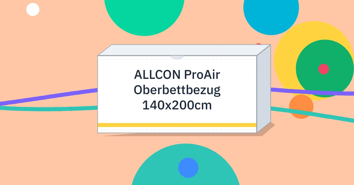 Symbolbild: Packung mit der Aufschrift ALLCON ProAir Oberbettbezug 140x200cm (PZN 02064990) – Verfügbarkeit und Bezug in Apotheken in Frankfurt am Main