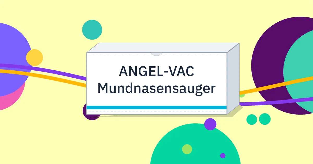 Symbolbild: Packung mit der Aufschrift ANGEL-VAC Mundnasensauger (PZN 10420602) – Verfügbarkeit und Bezug in Apotheken in Frankfurt am Main