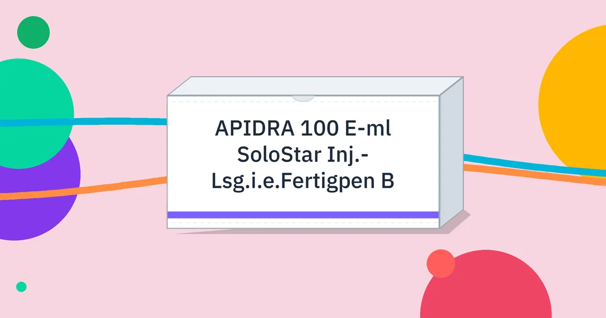 Symbolbild: Packung mit der Aufschrift APIDRA 100 E-ml SoloStar Inj.-Lsg.i.e.Fertigpen B (PZN 08884027) – Verfügbarkeit und Bezug in Apotheken in Frankfurt am Main