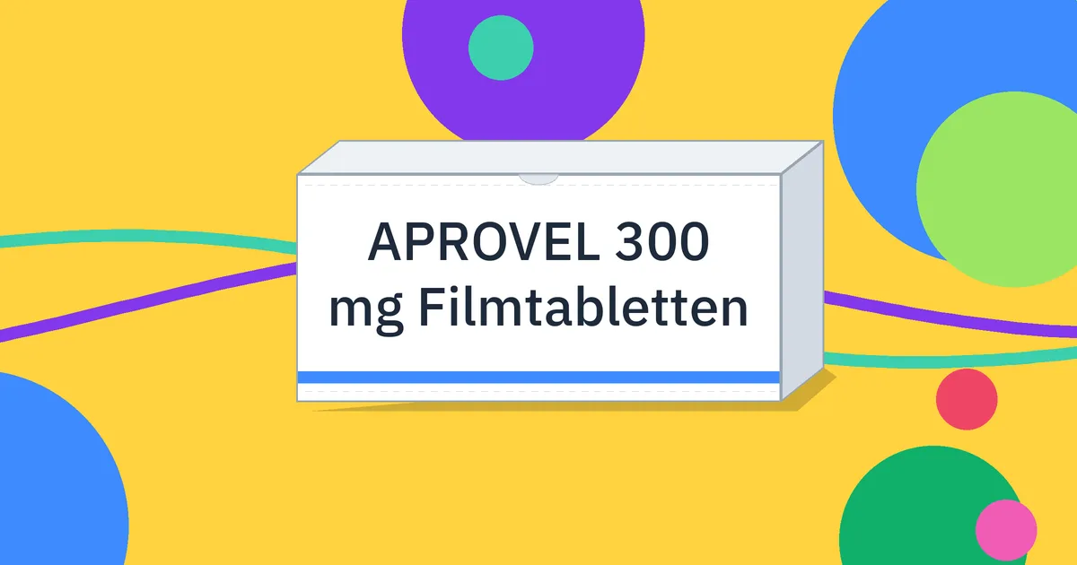 Symbolbild: Packung mit der Aufschrift APROVEL 300 mg Filmtabletten (PZN 16876467) – Verfügbarkeit und Bezug in Apotheken in Frankfurt am Main