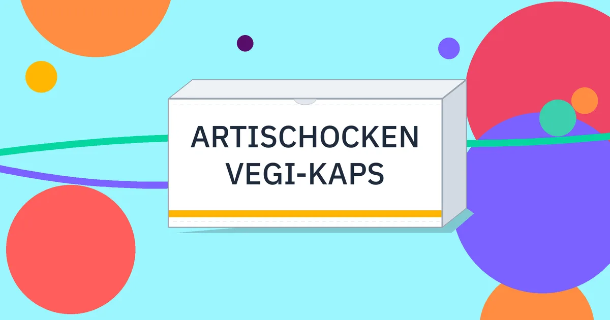 Symbolbild: Packung mit der Aufschrift ARTISCHOCKEN VEGI-KAPS (PZN 10382729) – Verfügbarkeit und Bezug in Apotheken in Frankfurt am Main