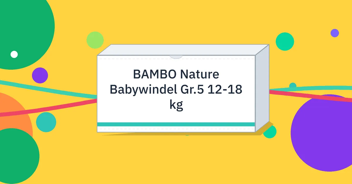 Symbolbild: Packung mit der Aufschrift BAMBO Nature Babywindel Gr.5 12-18 kg (PZN 15417065) – Verfügbarkeit und Bezug in Apotheken in Frankfurt am Main