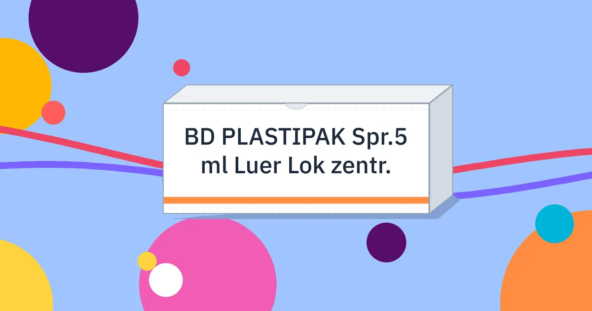 Symbolbild: Packung mit der Aufschrift BD PLASTIPAK Spr.5 ml Luer Lok zentr. (PZN 07518220) – Verfügbarkeit und Bezug in Apotheken in Frankfurt am Main