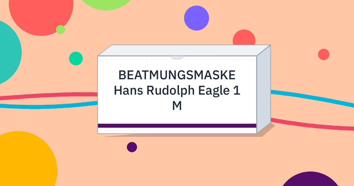 Symbolbild: Packung mit der Aufschrift BEATMUNGSMASKE Hans Rudolph Eagle 1 M (PZN 17303733) – Verfügbarkeit und Bezug in Apotheken in Frankfurt am Main