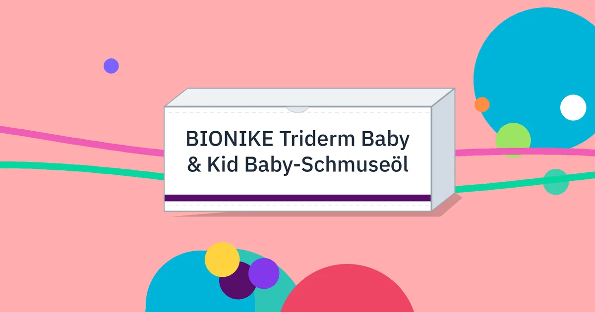 Symbolbild: Packung mit der Aufschrift BIONIKE Triderm Baby & Kid Baby-Schmuseöl (PZN 12534646) – Verfügbarkeit und Bezug in Apotheken in Frankfurt am Main