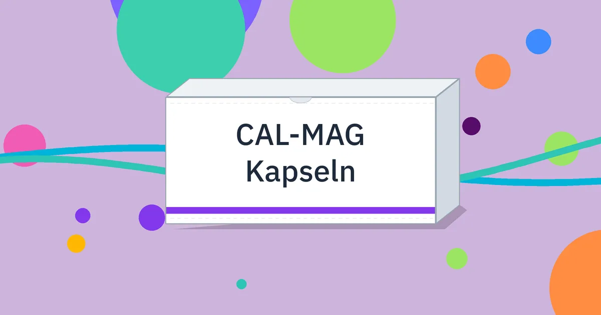 Symbolbild: Packung mit der Aufschrift CAL-MAG Kapseln (PZN 18130051) – Verfügbarkeit und Bezug in Apotheken in Frankfurt am Main