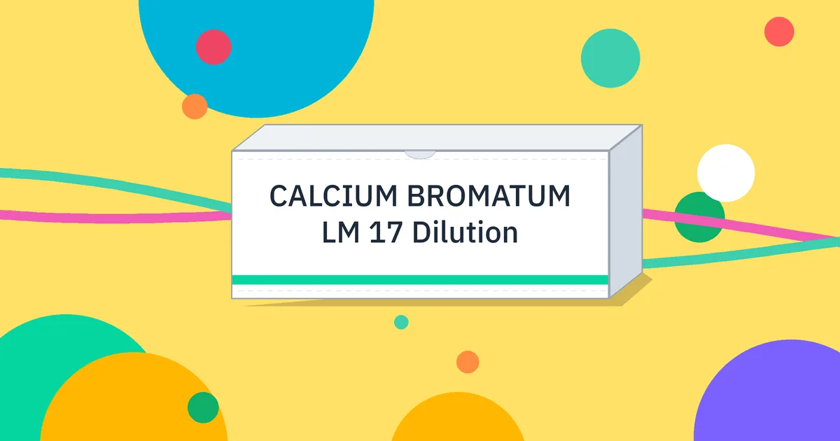 Symbolbild: Packung mit der Aufschrift CALCIUM BROMATUM LM 17 Dilution (PZN 13407921) – Verfügbarkeit und Bezug in Apotheken in Frankfurt am Main