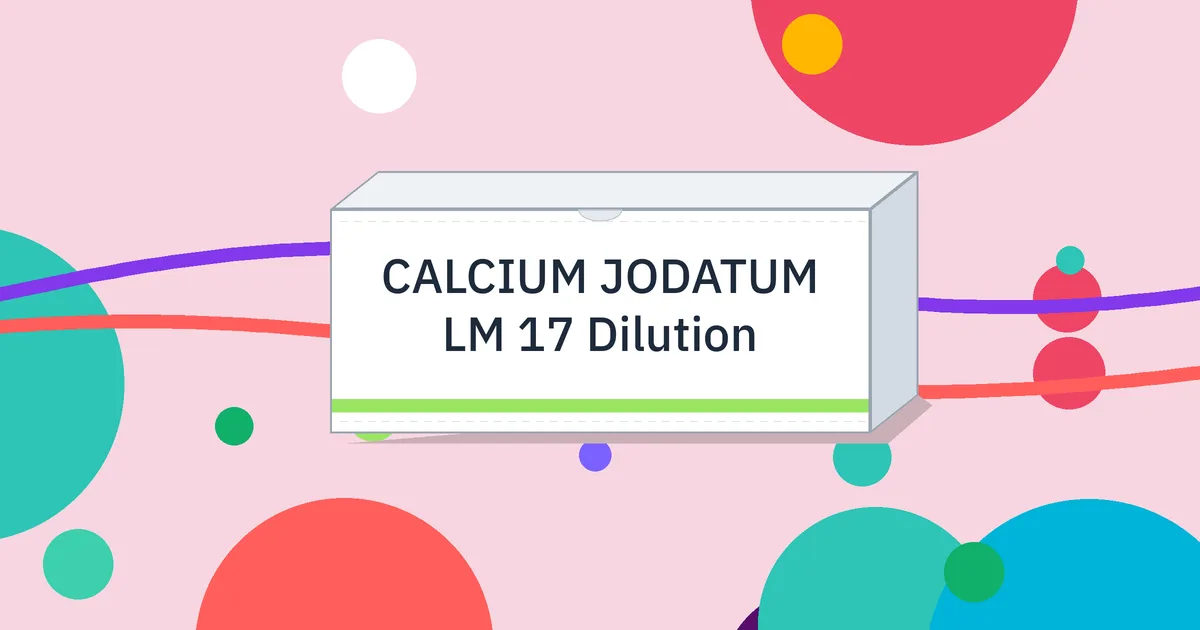 Symbolbild: Packung mit der Aufschrift CALCIUM JODATUM LM 17 Dilution (PZN 12804838) – Verfügbarkeit und Bezug in Apotheken in Frankfurt am Main