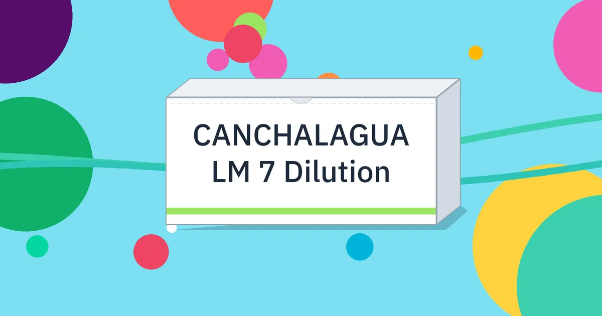 Symbolbild: Packung mit der Aufschrift CANCHALAGUA LM 7 Dilution (PZN 13412454) – Verfügbarkeit und Bezug in Apotheken in Frankfurt am Main