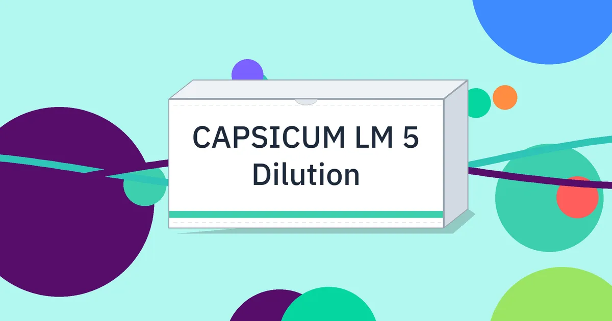 Symbolbild: Packung mit der Aufschrift CAPSICUM LM 5 Dilution (PZN 12808552) – Verfügbarkeit und Bezug in Apotheken in Frankfurt am Main