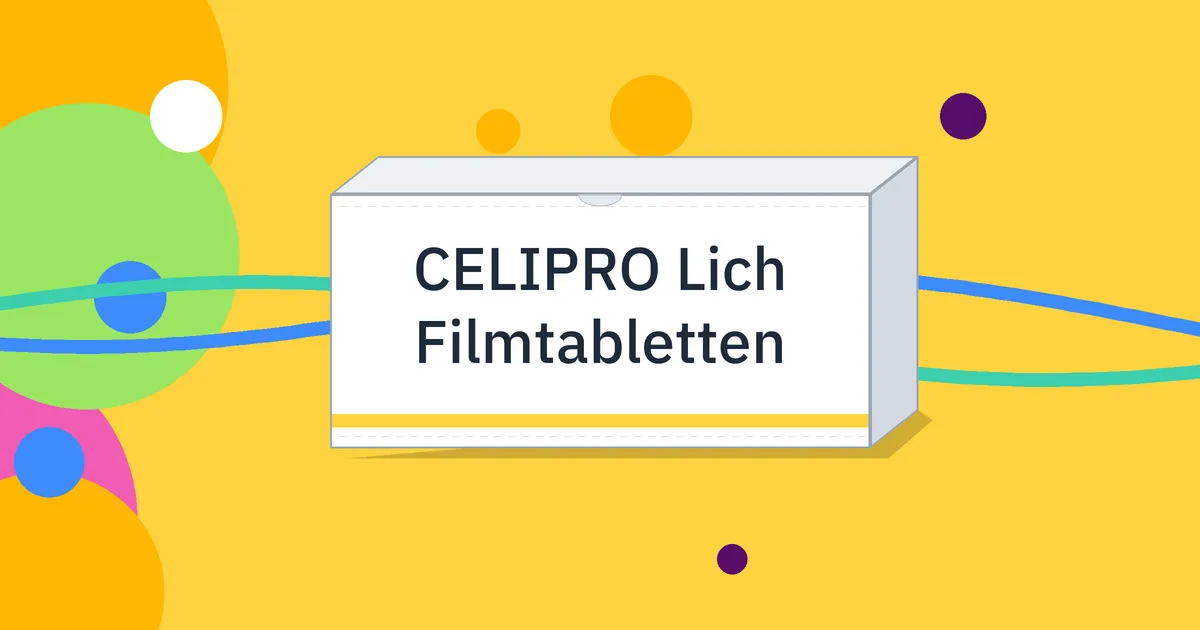 Symbolbild: Packung mit der Aufschrift CELIPRO Lich Filmtabletten (PZN 00011305) – Verfügbarkeit und Bezug in Apotheken in Frankfurt am Main