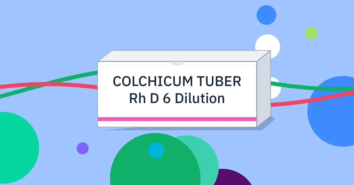 Symbolbild: Packung mit der Aufschrift COLCHICUM TUBER Rh D 6 Dilution (PZN 01630074) – Verfügbarkeit und Bezug in Apotheken in Frankfurt am Main