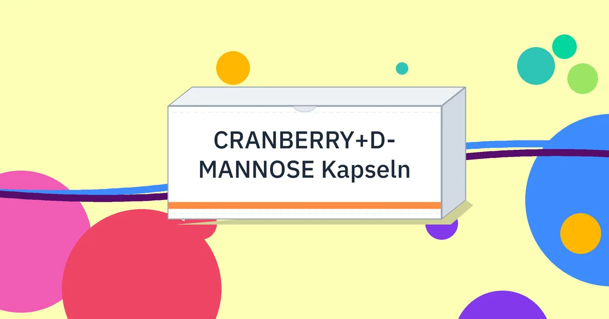 Symbolbild: Packung mit der Aufschrift CRANBERRY+D-MANNOSE Kapseln (PZN 14141885) – Verfügbarkeit und Bezug in Apotheken in Frankfurt am Main