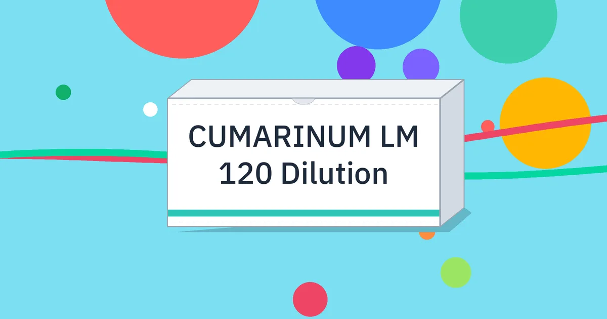Symbolbild: Packung mit der Aufschrift CUMARINUM LM 120 Dilution (PZN 12837134) – Verfügbarkeit und Bezug in Apotheken in Frankfurt am Main