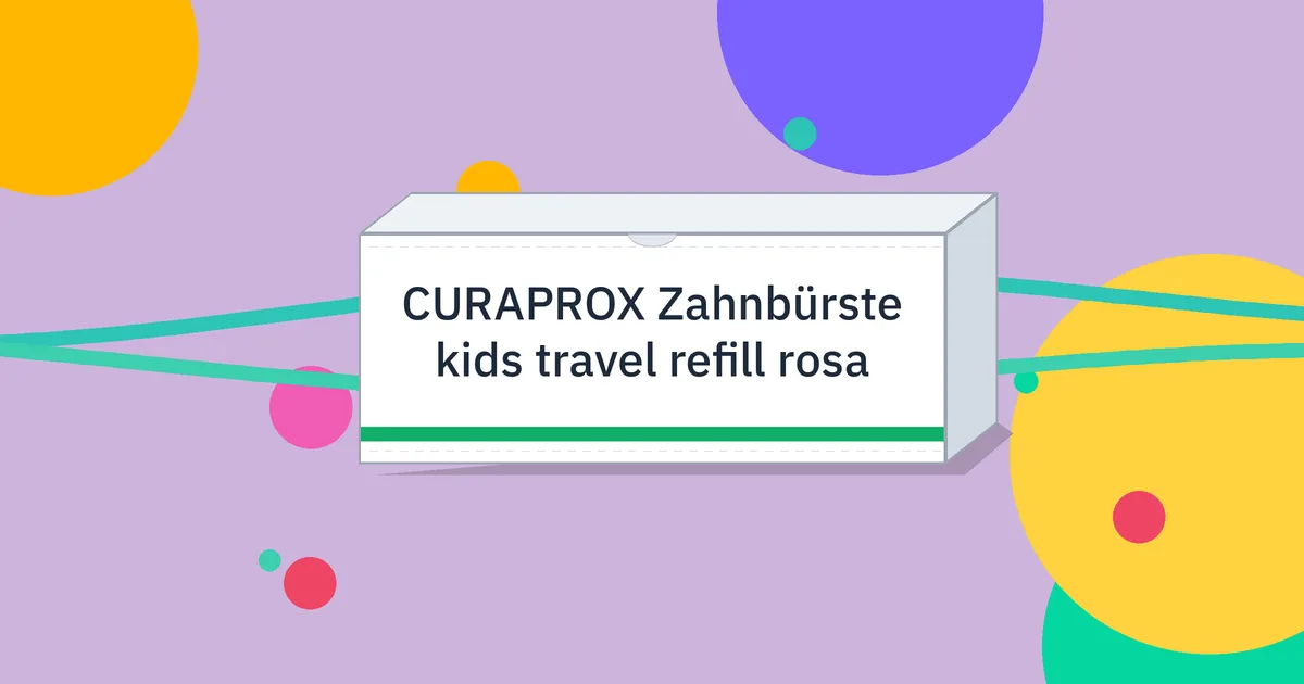 Symbolbild: Packung mit der Aufschrift CURAPROX Zahnbürste kids travel refill rosa (PZN 20319287) – Verfügbarkeit und Bezug in Apotheken in Frankfurt am Main