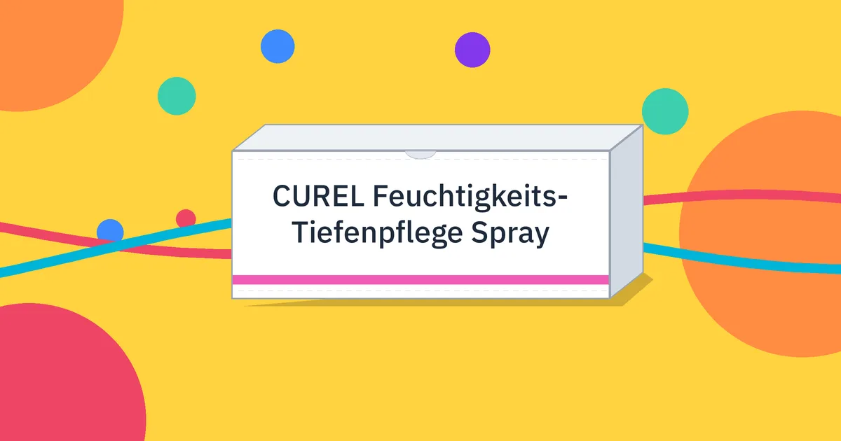 Symbolbild: Packung mit der Aufschrift CUREL Feuchtigkeits-Tiefenpflege Spray (PZN 19294470) – Verfügbarkeit und Bezug in Apotheken in Frankfurt am Main