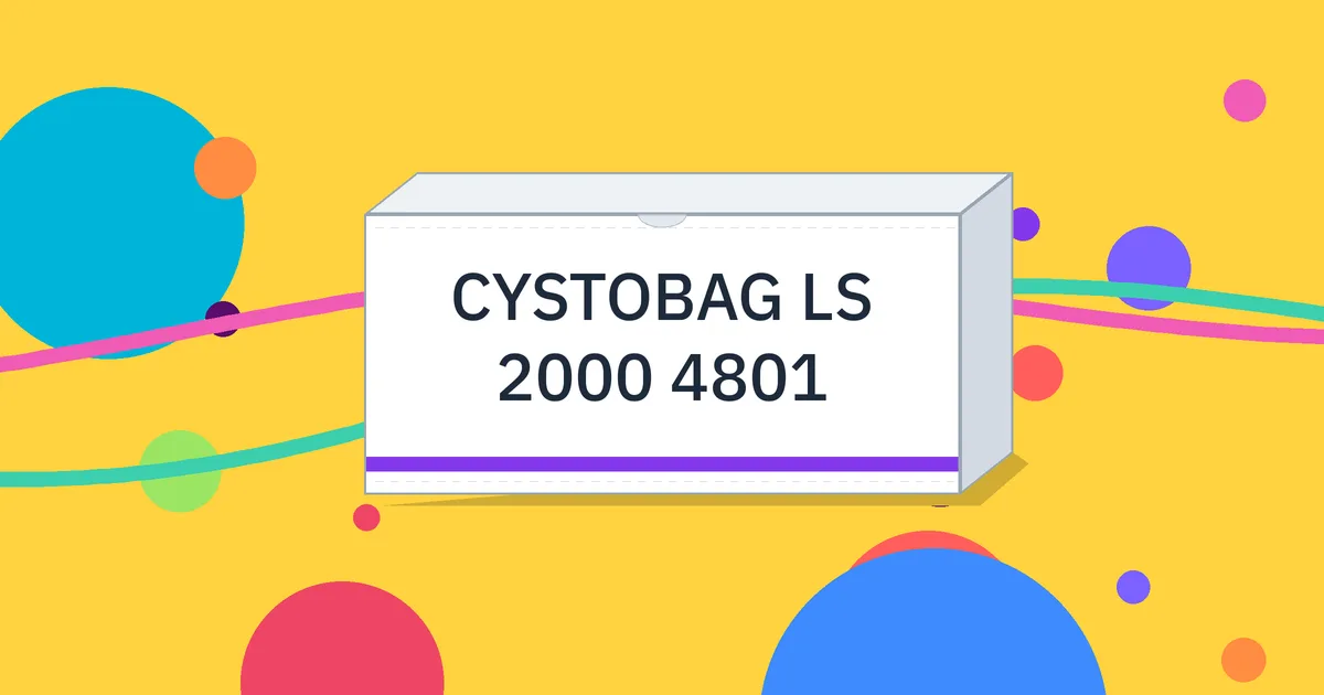 Symbolbild: Packung mit der Aufschrift CYSTOBAG LS 2000 4801 (PZN 09175764) – Verfügbarkeit und Bezug in Apotheken in Frankfurt am Main
