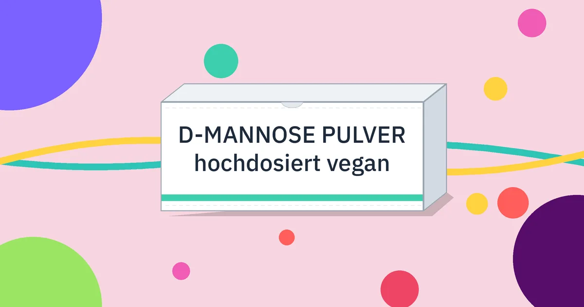 Symbolbild: Packung mit der Aufschrift D-MANNOSE PULVER hochdosiert vegan (PZN 17841293) – Verfügbarkeit und Bezug in Apotheken in Frankfurt am Main