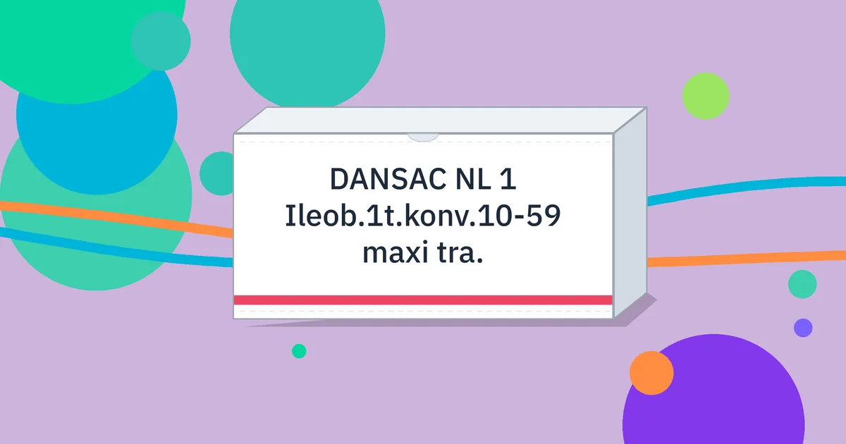 Symbolbild: Packung mit der Aufschrift DANSAC NL 1 Ileob.1t.konv.10-59 maxi tra. (PZN 04540503) – Verfügbarkeit und Bezug in Apotheken in Frankfurt am Main