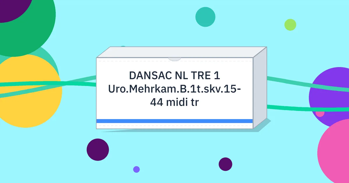 Symbolbild: Packung mit der Aufschrift DANSAC NL TRE 1 Uro.Mehrkam.B.1t.skv.15-44 midi tr (PZN 18179382) – Verfügbarkeit und Bezug in Apotheken in Frankfurt am Main