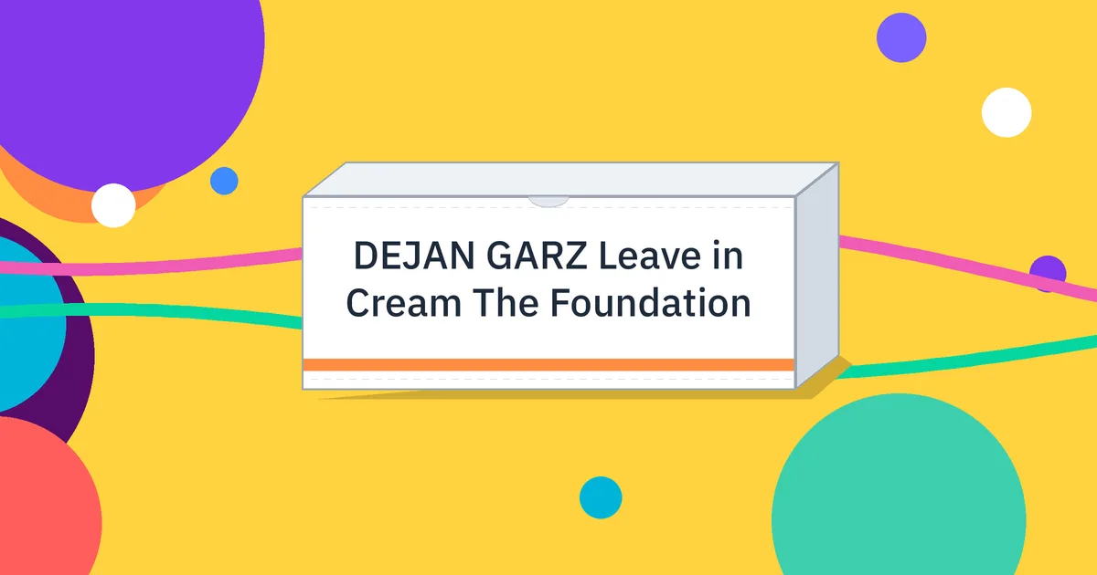 Symbolbild: Packung mit der Aufschrift DEJAN GARZ Leave in Cream The Foundation (PZN 20652087) – Verfügbarkeit und Bezug in Apotheken in Frankfurt am Main