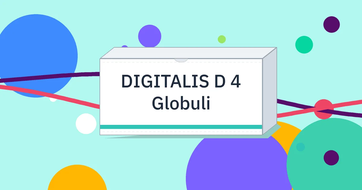Symbolbild: Packung mit der Aufschrift DIGITALIS D 4 Globuli (PZN 02638209) – Verfügbarkeit und Bezug in Apotheken in Frankfurt am Main