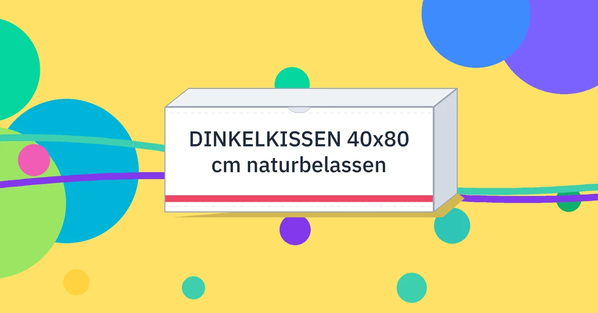 Symbolbild: Packung mit der Aufschrift DINKELKISSEN 40x80 cm naturbelassen (PZN 00429619) – Verfügbarkeit und Bezug in Apotheken in Frankfurt am Main