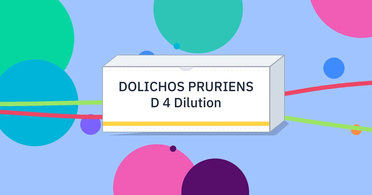 Symbolbild: Packung mit der Aufschrift DOLICHOS PRURIENS D 4 Dilution (PZN 02612931) – Verfügbarkeit und Bezug in Apotheken in Frankfurt am Main