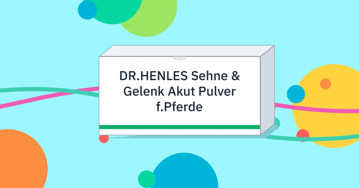 Symbolbild: Packung mit der Aufschrift DR.HENLES Sehne & Gelenk Akut Pulver f.Pferde (PZN 16038335) – Verfügbarkeit und Bezug in Apotheken in Frankfurt am Main