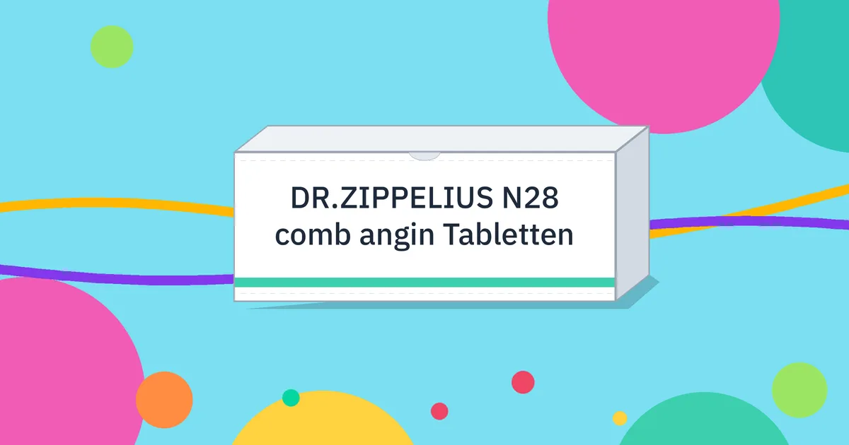 Symbolbild: Packung mit der Aufschrift DR.ZIPPELIUS N28 comb angin Tabletten (PZN 16902383) – Verfügbarkeit und Bezug in Apotheken in Frankfurt am Main