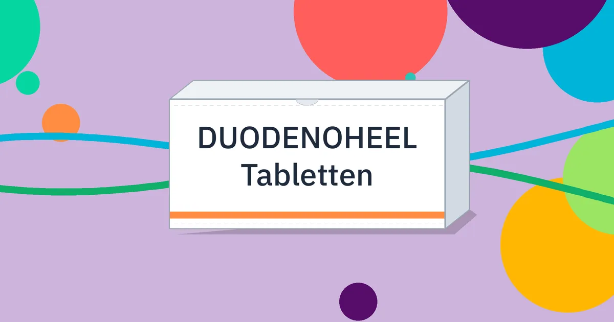 Symbolbild: Packung mit der Aufschrift DUODENOHEEL Tabletten (PZN 00308637) – Verfügbarkeit und Bezug in Apotheken in Frankfurt am Main