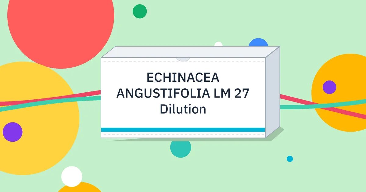 Symbolbild: Packung mit der Aufschrift ECHINACEA ANGUSTIFOLIA LM 27 Dilution (PZN 12844105) – Verfügbarkeit und Bezug in Apotheken in Frankfurt am Main